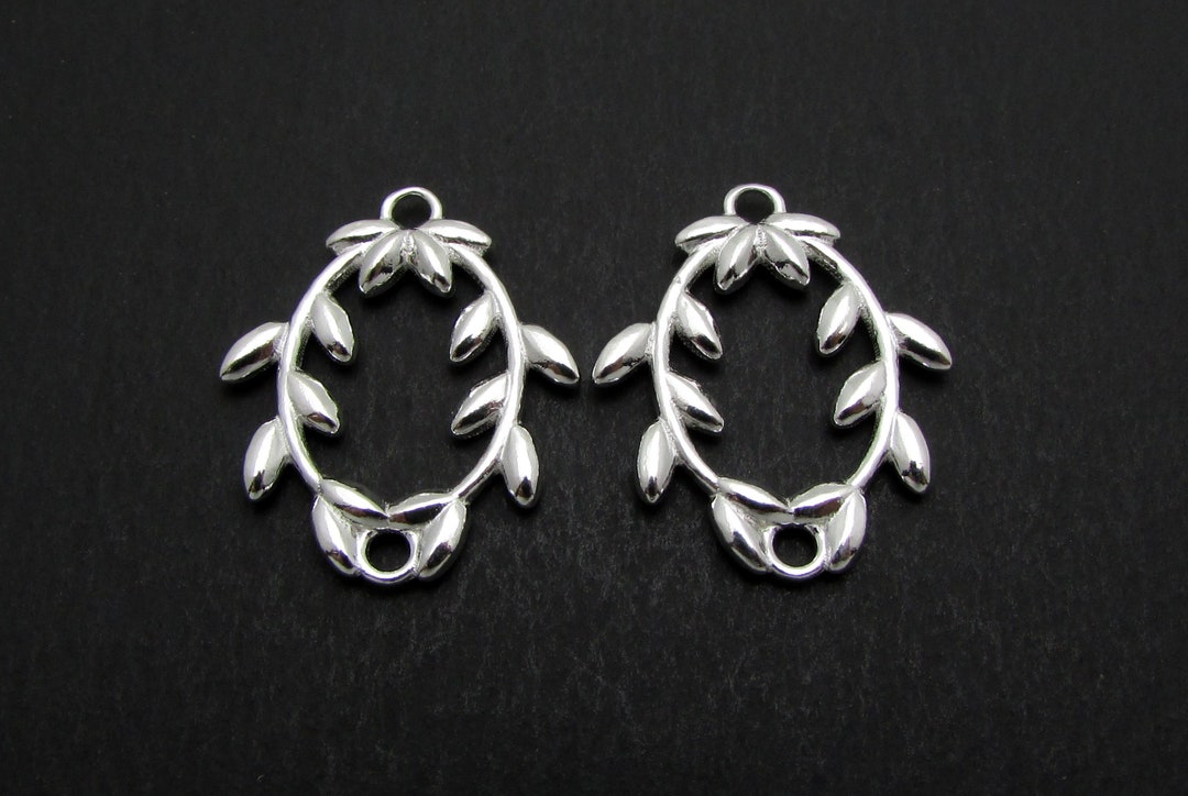 2 Pcs, Sterling Silver Connectors - Etsy