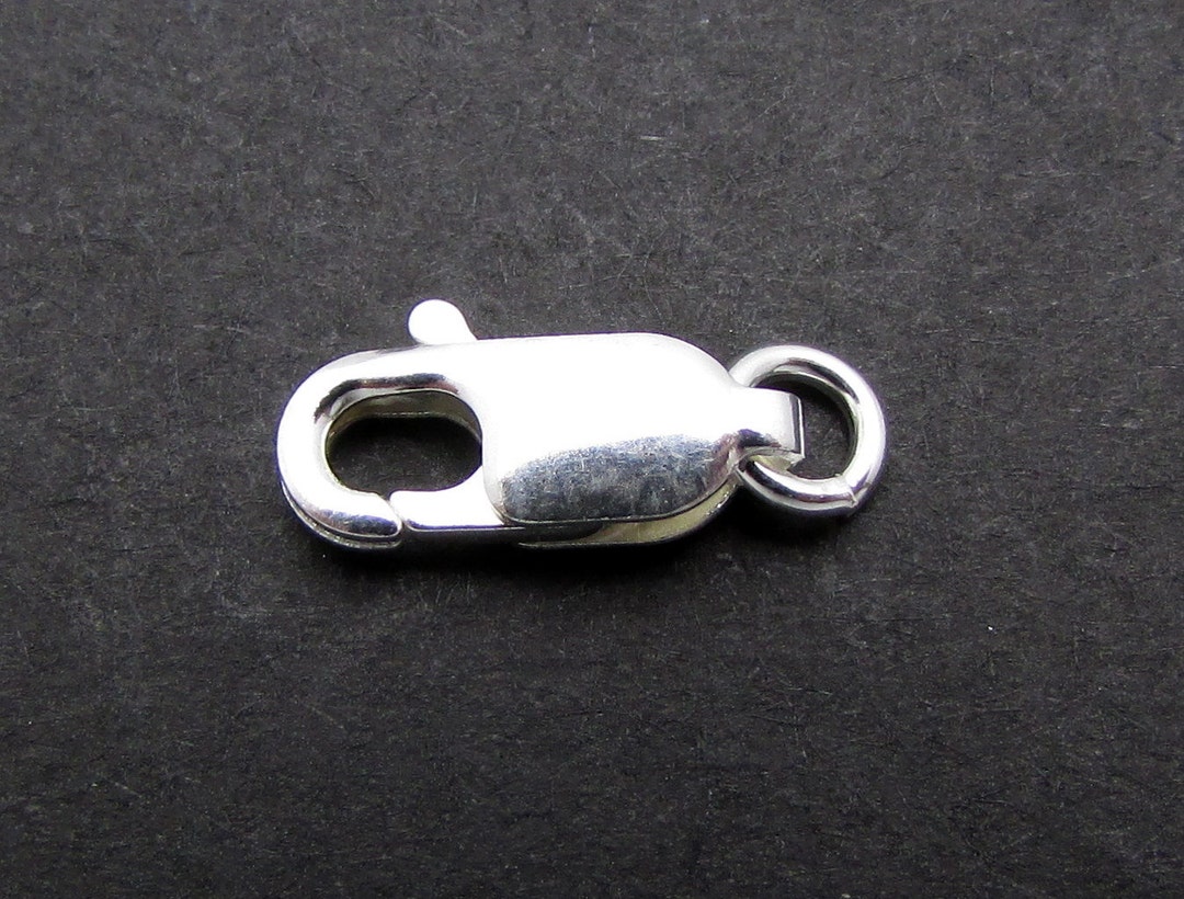 Sterling Silver Lobster Clasp, Lobster Claw With Ring, 10x4mm - Etsy