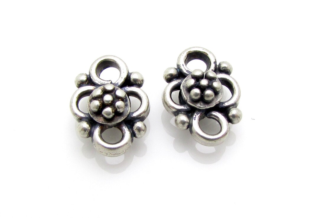 Sterling Silver Connectors, 4 Pcs - Etsy