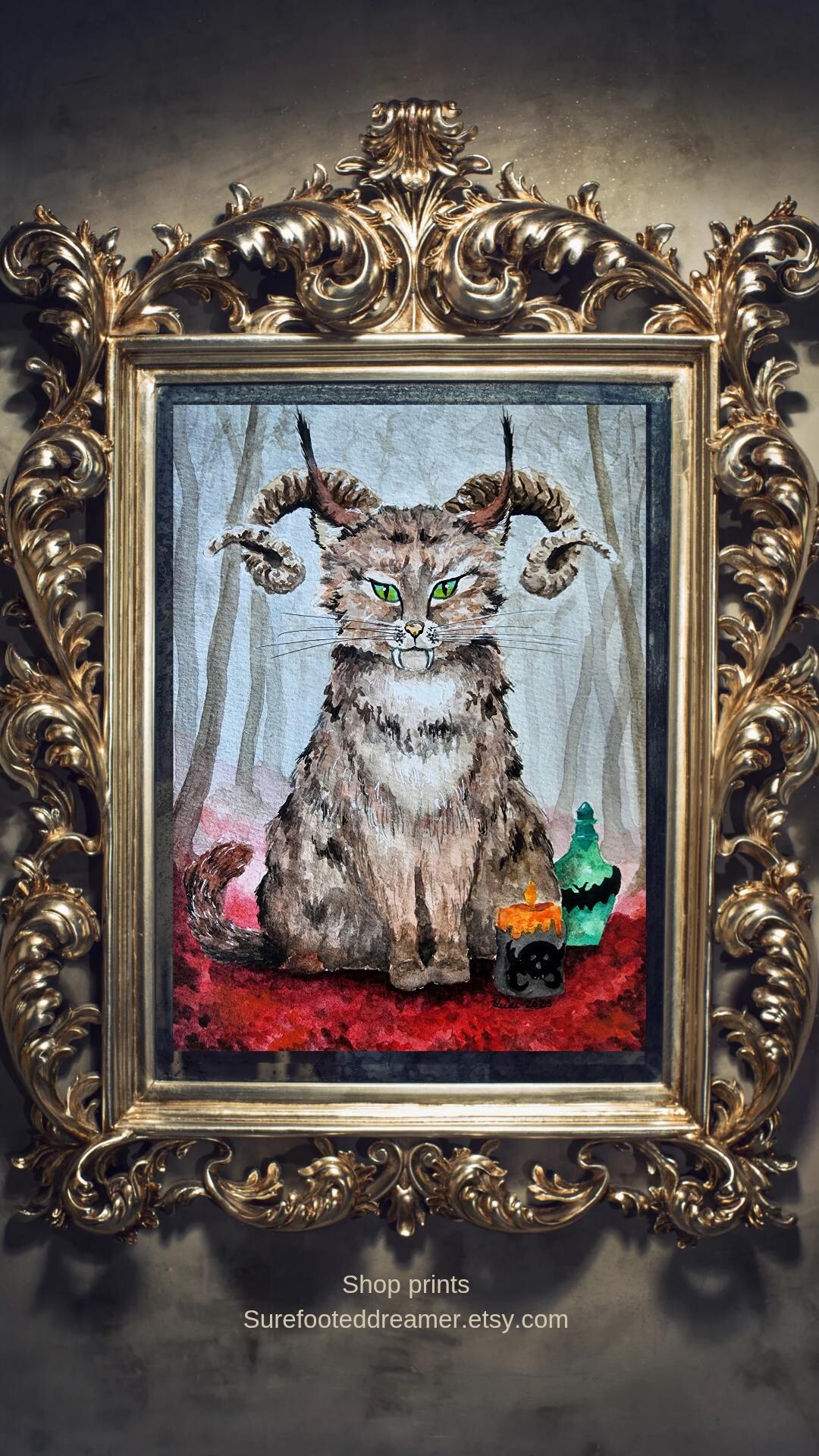 Scottish Inspired Sith Cat Wall Decor Art Print - Etsy