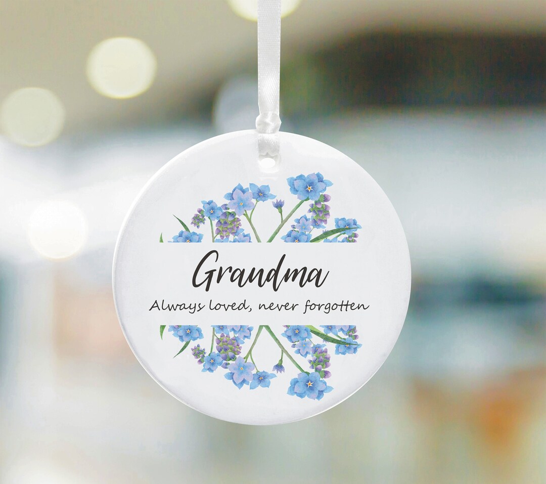 In Loving Memory Always Remembered Never Forgotten Ceramic Keepsake ...