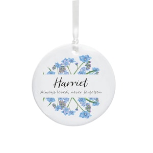 In Loving Memory Always Remembered Never Forgotten Ceramic Keepsake ...