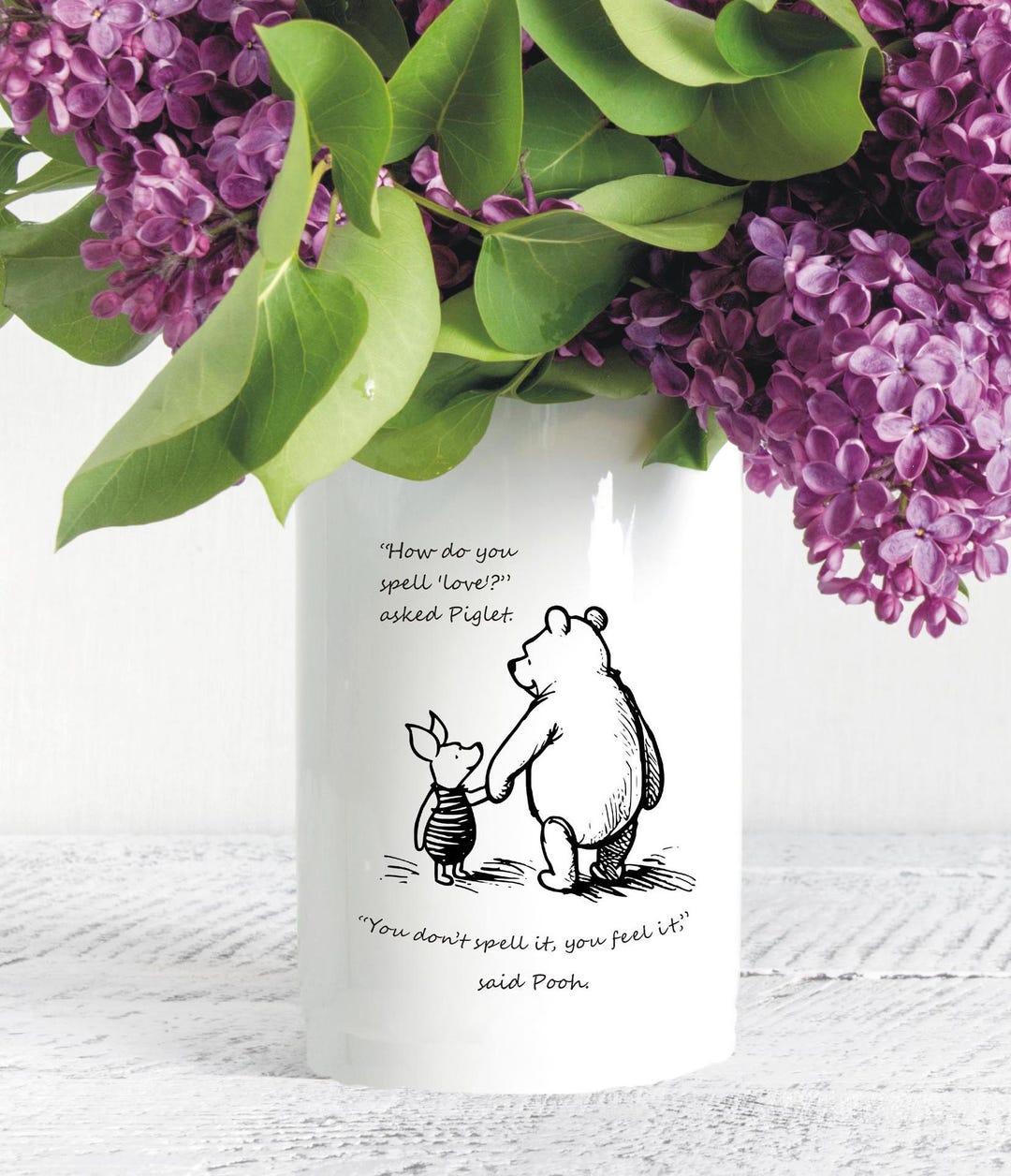 Winnie the Pooh Quote Personalised Mother's Day Ceramic Vase - Cute ...