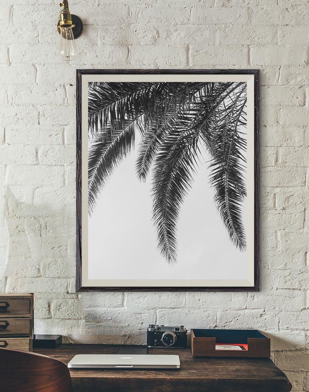 PRINTABLE minimal Palm Tree Botanical Digital Download Contemporary ...