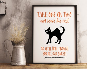 Halloween Take Two Sign - Etsy