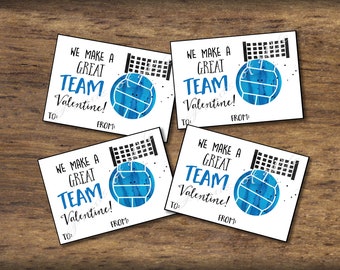 Volleyball valentine | Etsy
