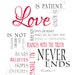 Love: 1 Corinthians 13. Instant download. DIY printable. | Etsy