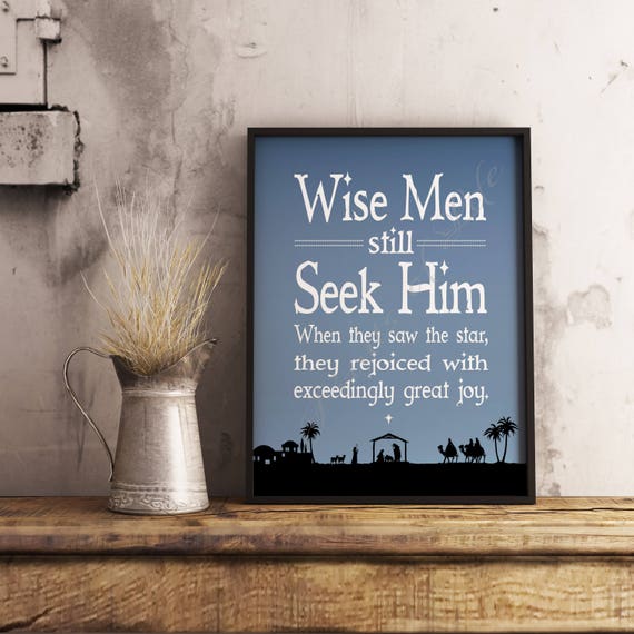 Wise Men Still Seek Him. Instant Download Printable. Christian | Etsy