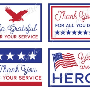 Patriotic Thank You Cards. Small Acts of Kindness. Instant Download ...