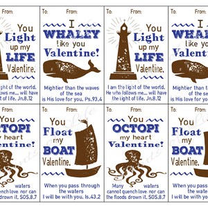 Kids Valentine Cards for School. Bible Verse Valentine's Day. Christian ...