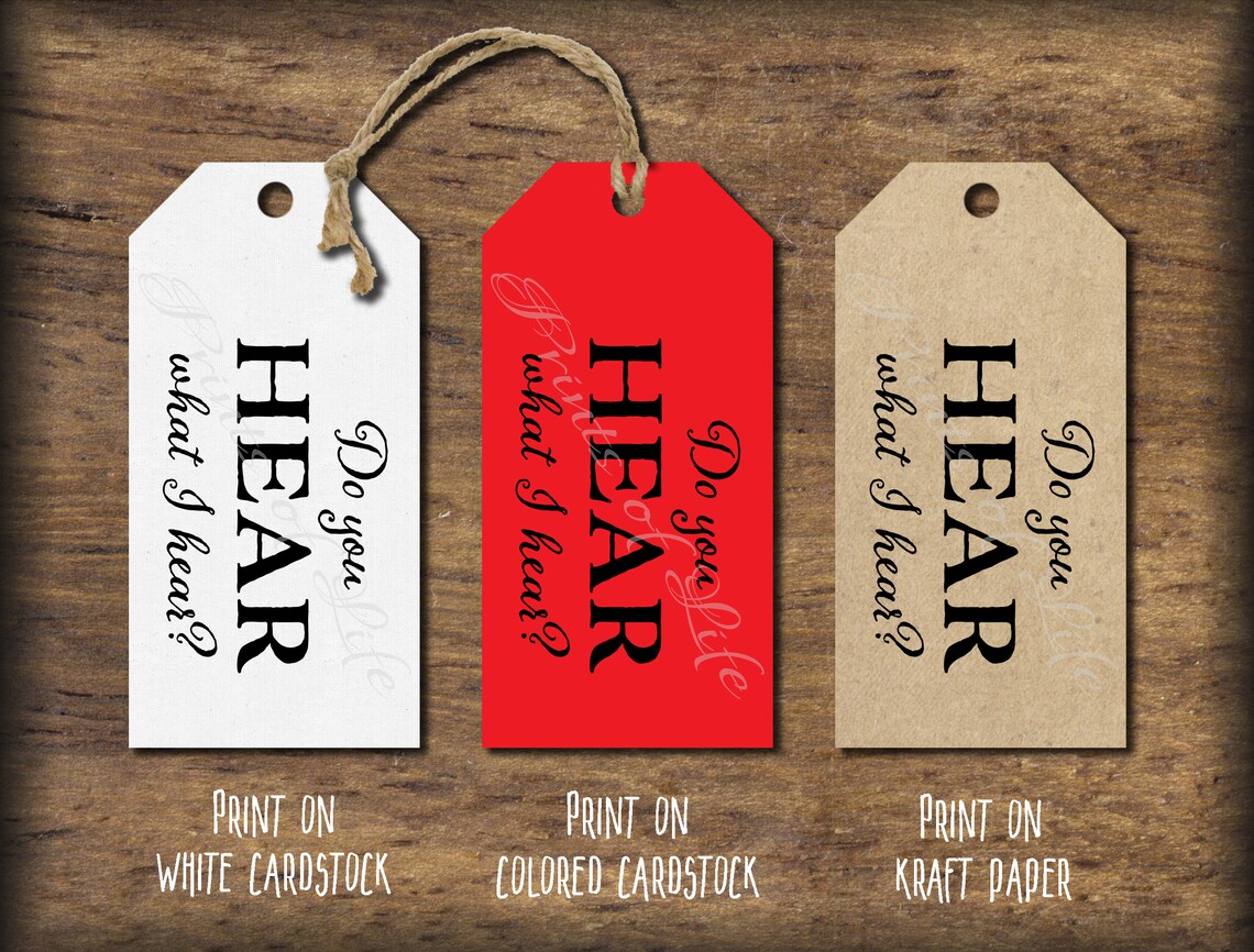 Five Senses Gift Tags & Card. Instant Download Printable. - Etsy