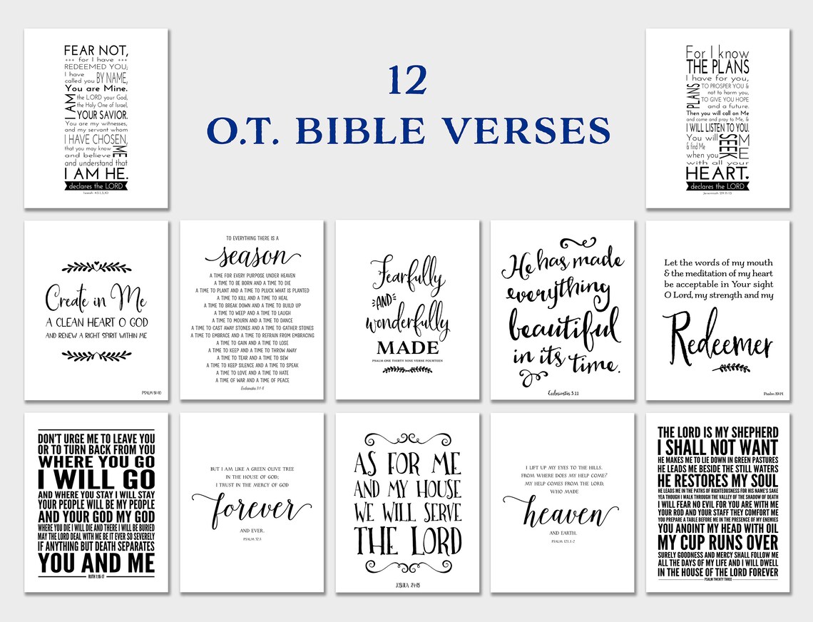 BUNDLE Christian Wall Art. Instant Download Print. Printable Artwork ...