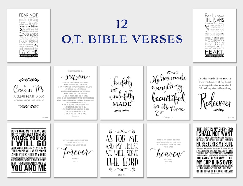 BUNDLE Christian Wall Art. Instant Download Print. Printable - Etsy