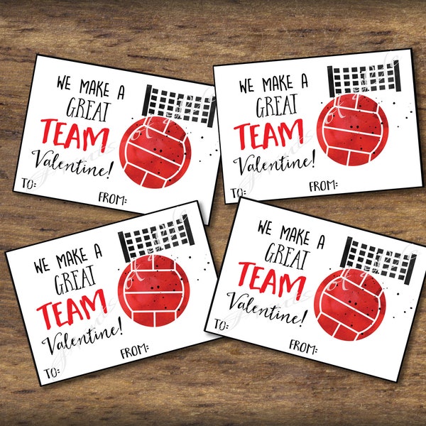 Volleyball Valentine - Etsy
