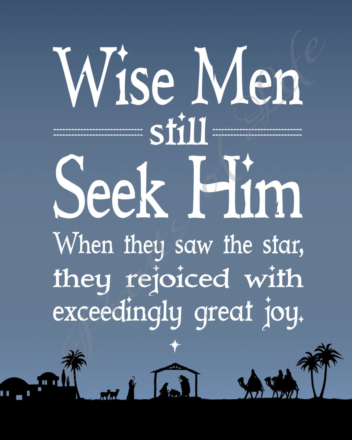 Wise Men Still Seek Him. Instant Download Printable. Christian | Etsy