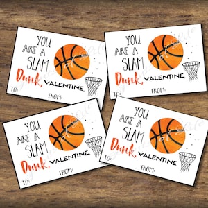 Basketball. Kids Valentine Cards. Sports Valentines Day. Boys Girls ...