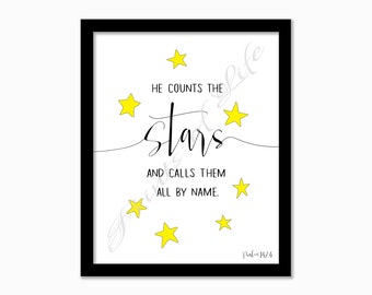 Psalm 147:4, He Counts the Stars and Calls Them by Name, Mountain Bible ...