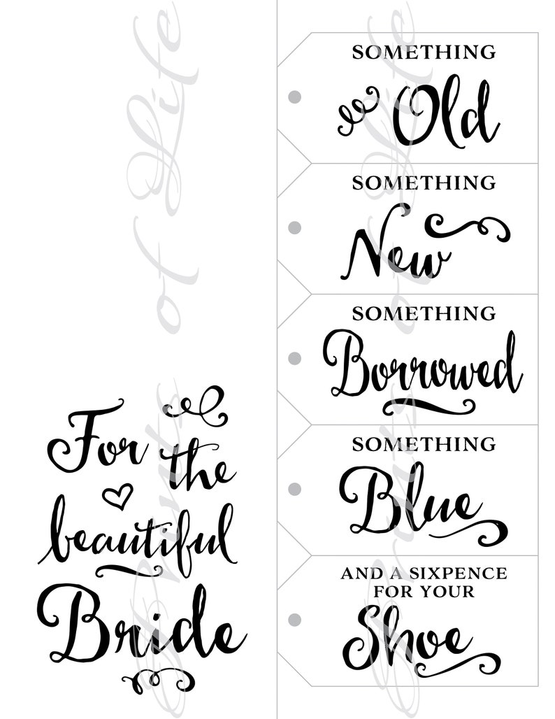 Something Old New Borrowed Blue Sixpence for Your Shoe. | Etsy