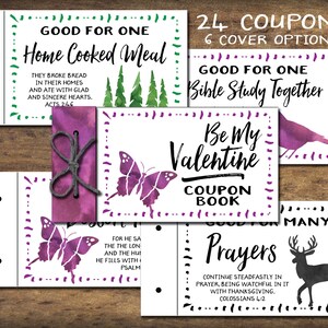 Christian Coupon Book Printable. Bible Verses. Instant Download. DIY ...