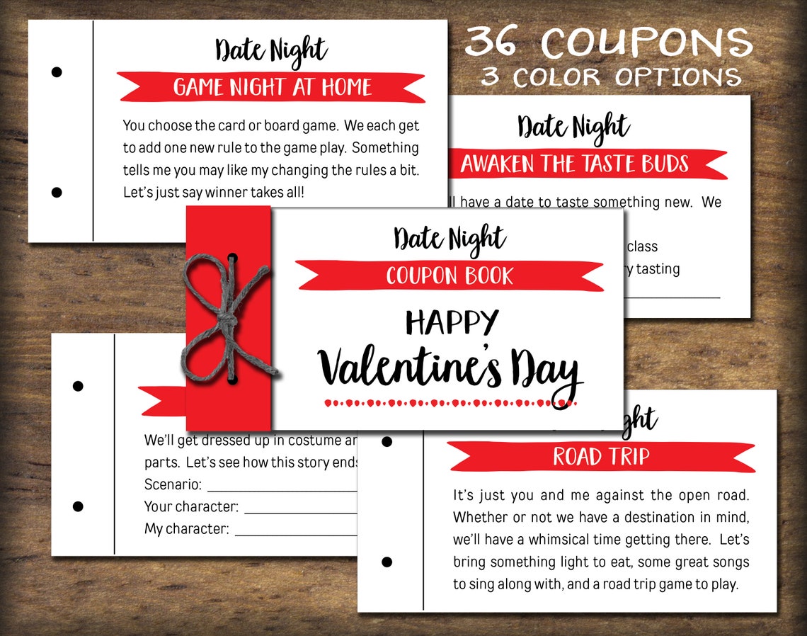 Date Night Coupon Book. Instant Download Printable. Fun - Etsy