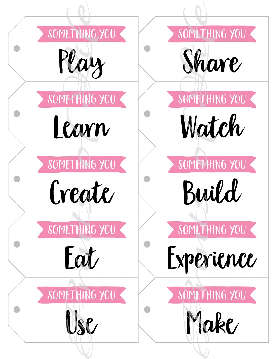 5 Gift Rule Tags & Birthday Card. 4 Gift Rule Instant Download - Etsy