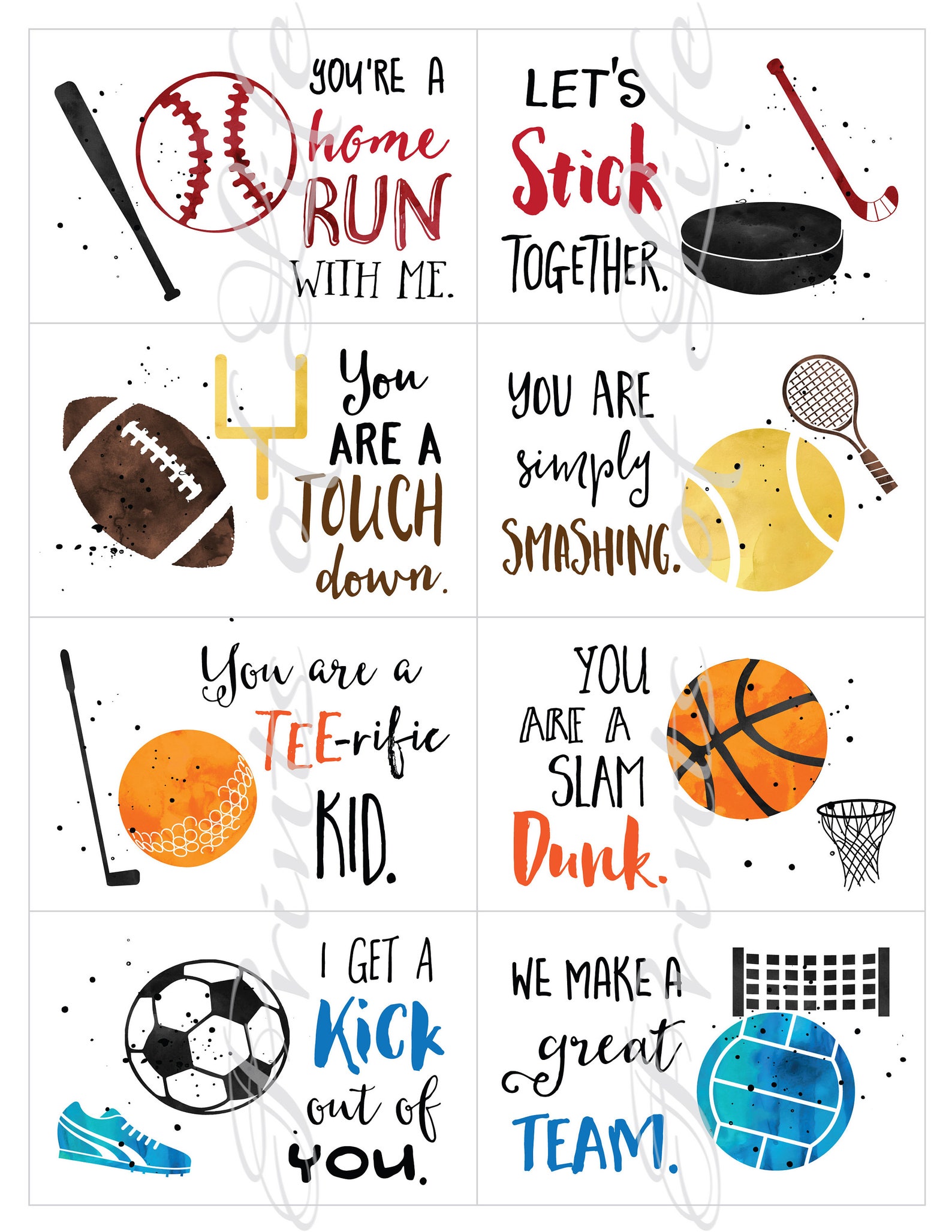 Lunch Notes. Set 13. Music Sports Geek Speak. Instant - Etsy