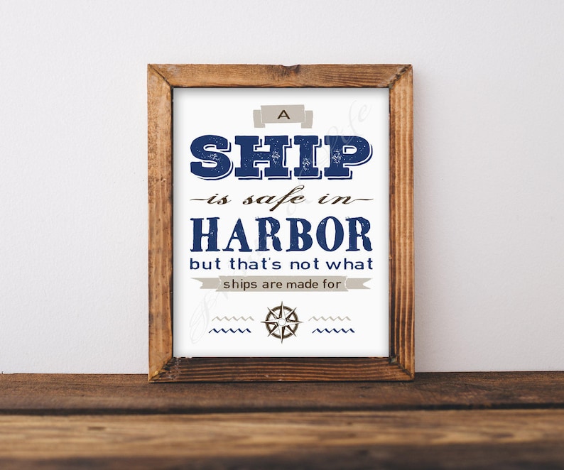 Set of 4 Nautical Prints Quotes Bundle. Instant Download PDF - Etsy