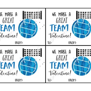 Volleyball. Kids Valentine Cards. Sports Valentines Day. Boys Girls ...