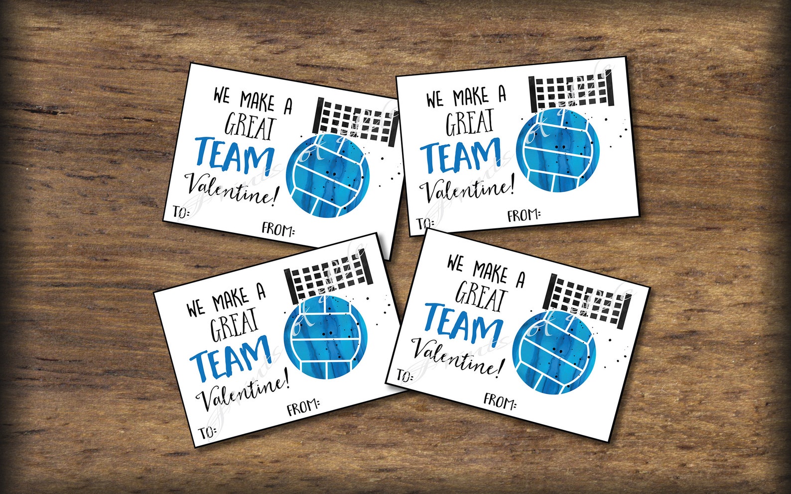 Volleyball. Kids Valentine Cards. Sports Valentines Day. Boys Girls ...