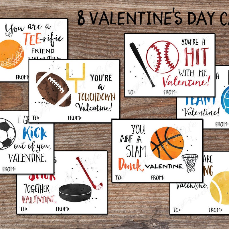 Sports Valentine - Etsy