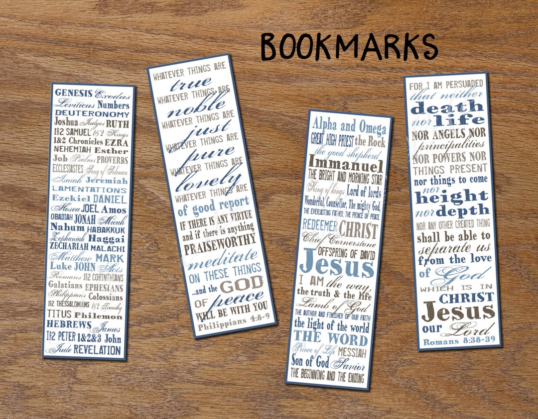 Christian Bookmarks. Instant Download. DIY Printable Book Marks. Books ...