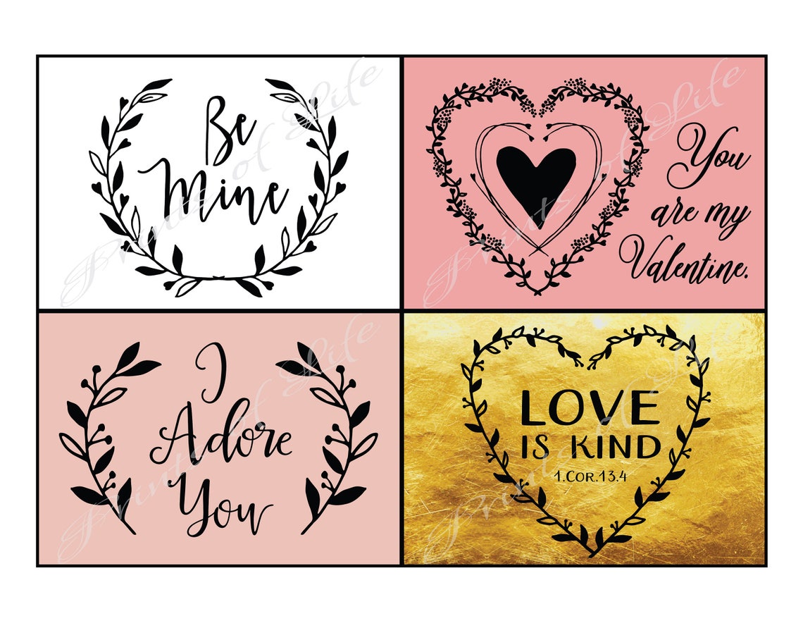 24 LOVE Notes. Cards. Valentine's Day. Wedding. Birthday. - Etsy