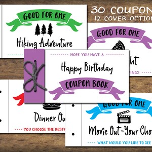 Kids Coupon Book. Printable Gift Idea. Instant Download. | Etsy