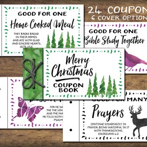 Christian Coupon Book Printable. Bible Verses. Instant Download. DIY ...