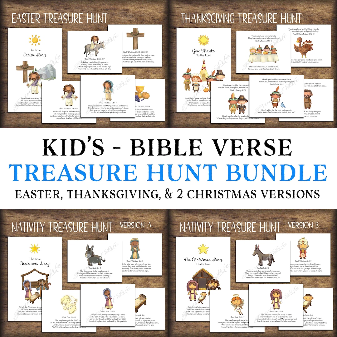 Kids Holiday Scavenger Hunt BUNDLE. Instant Download Printable ...