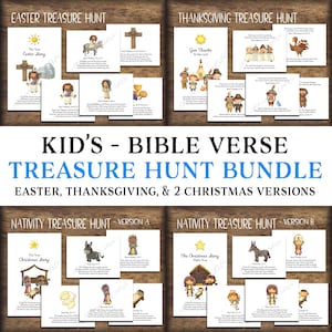 Kids Holiday Scavenger Hunt BUNDLE. Instant Download Printable ...