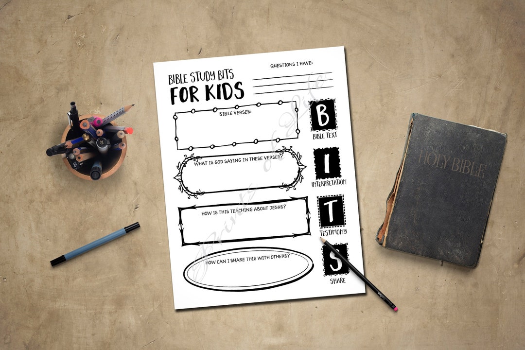 Bible Study Journal Notes for Kids. BITS. Boys, Girls, Youth, Teens ...