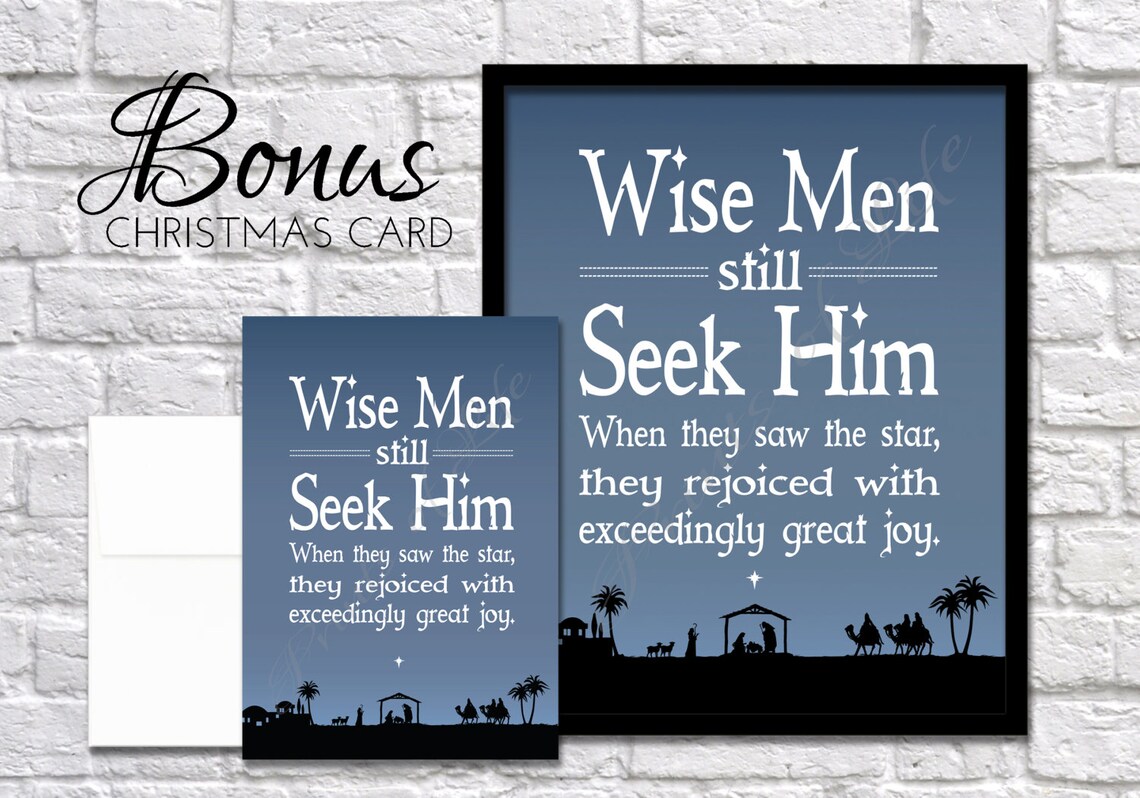 Wise Men Still Seek Him. Instant Download Printable. Christian | Etsy