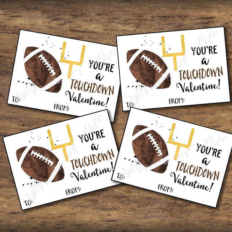 Football Valentine - Etsy