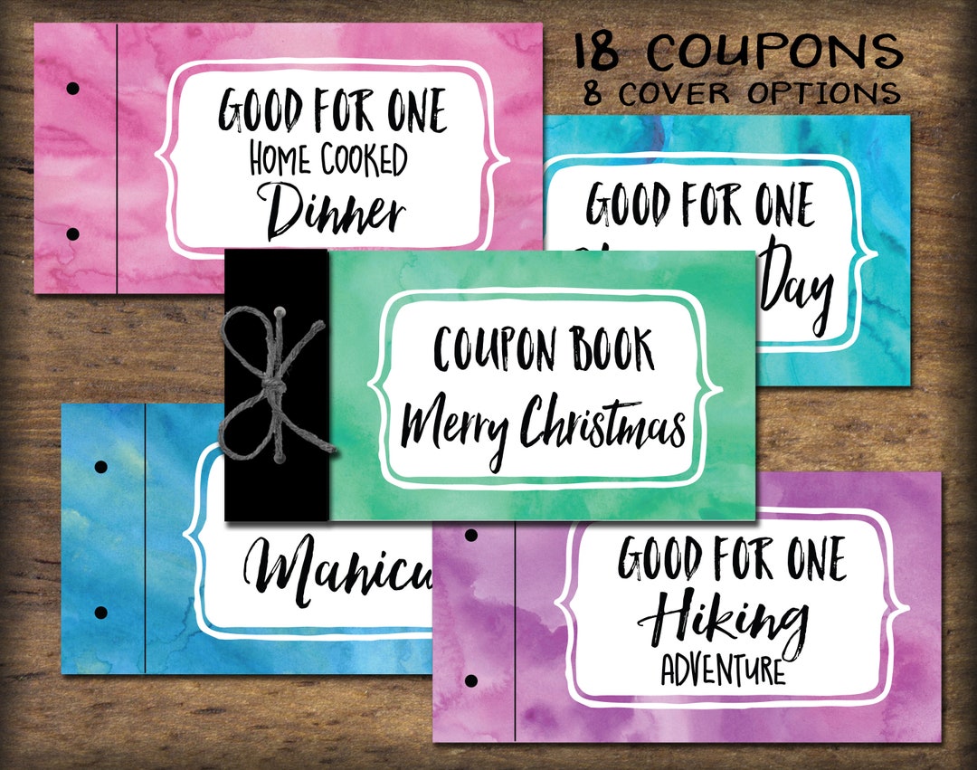 Friend BFF Coupon Book Printable. Instant Download Gift Idea. DIY Print ...