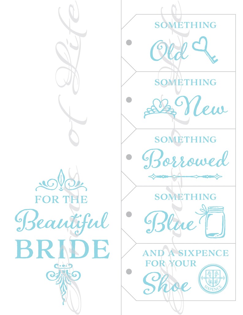 Something Old New Borrowed Blue Sixpence for Her Shoe. - Etsy