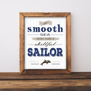 Set of 4 Nautical Prints Quotes Bundle. Instant Download PDF Printable ...