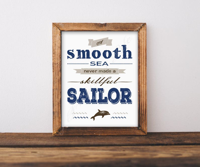 Set of 4 Nautical Prints Quotes Bundle. Instant Download PDF - Etsy