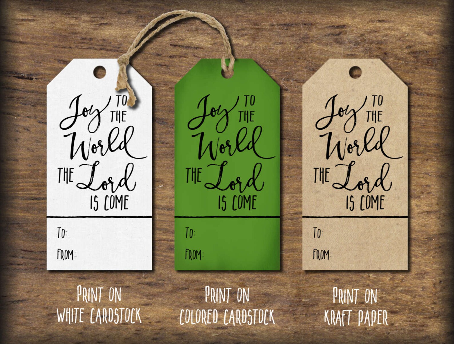 Christmas Carols Gift Tags. DIY Digital Print. Instant - Etsy