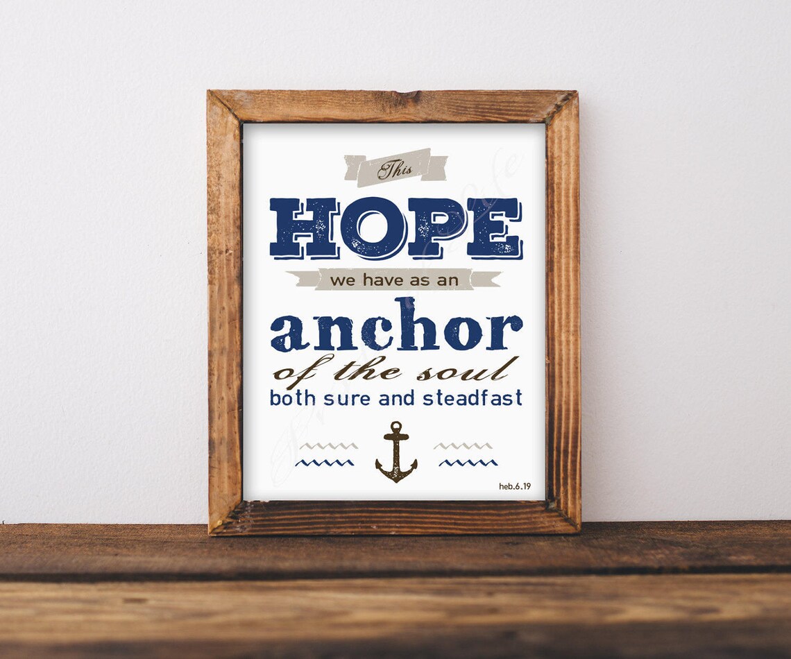 Set of 4 Nautical Prints With Scripture Verses. Instant - Etsy