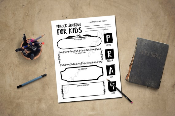 Prayer Journal for Kids. Instant Download Printable. Boys - Etsy