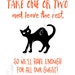 Take One or Two. Instant Download Printable. Halloween Print. Sign for ...