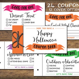 Kids Coupon Book. Printable Gift Idea. Instant Download. DIY PDF Print ...