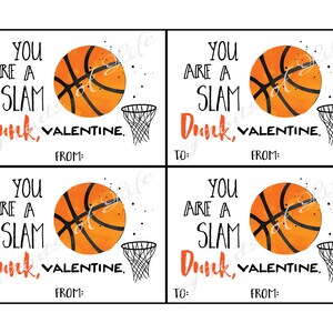 Basketball. Kids Valentine Cards. Sports Valentines Day. Boys Girls ...