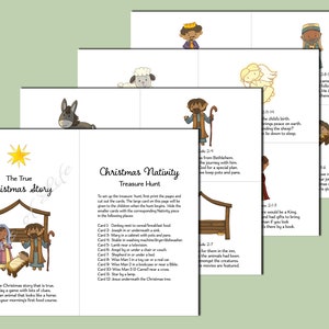 Version A. Kids Christmas Scavenger Hunt. Instant Download Printable ...